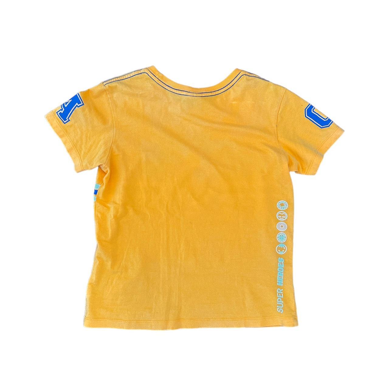 Yellow captain America baby tee - Depop