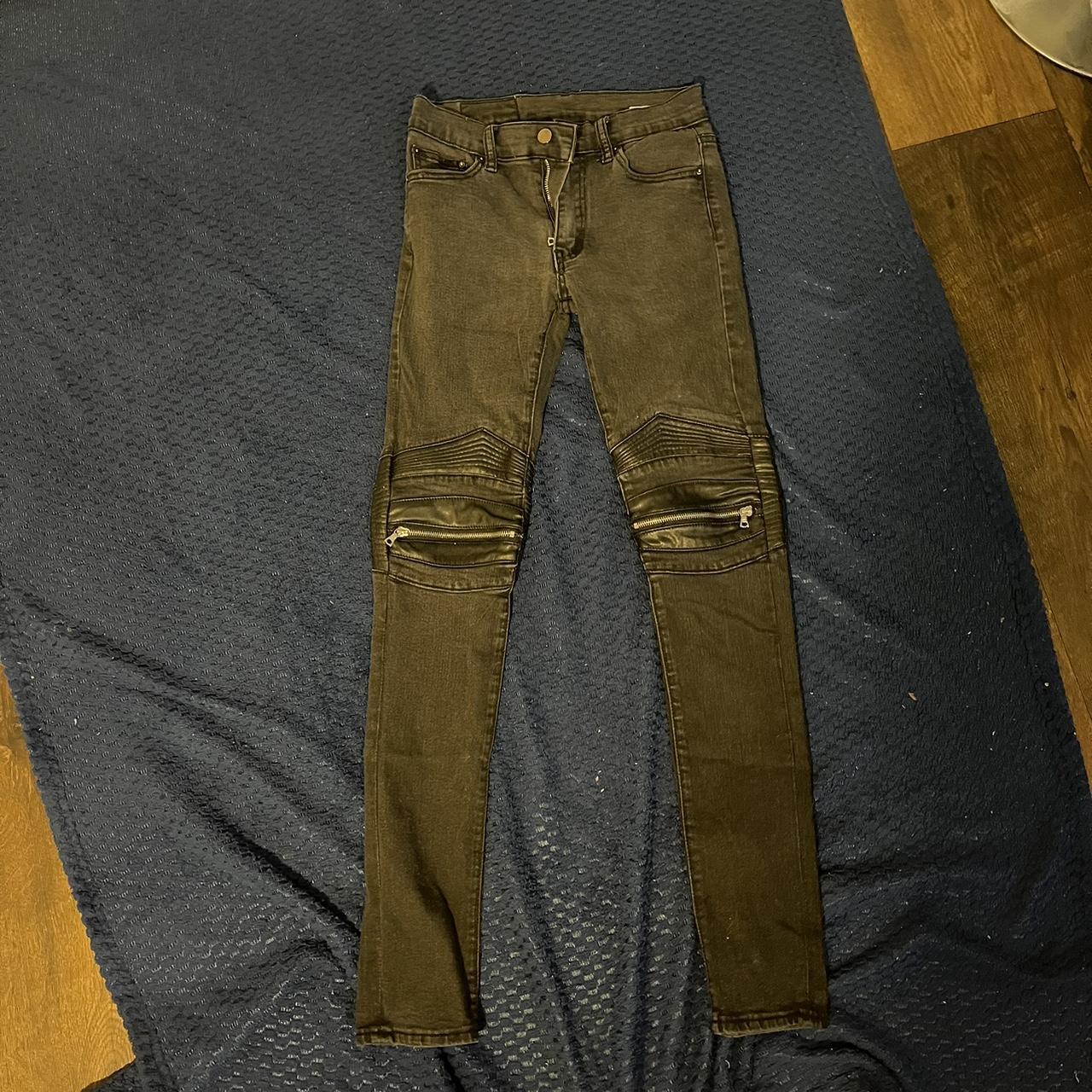 MNML Mens Jeans Size 28 Black - Depop
