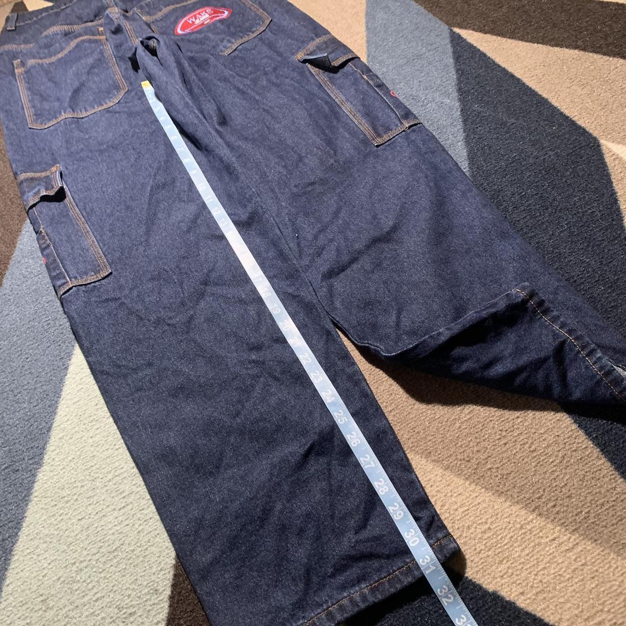 SHEIN Wake Jeans - cargo denim loose fit type Size... - Depop