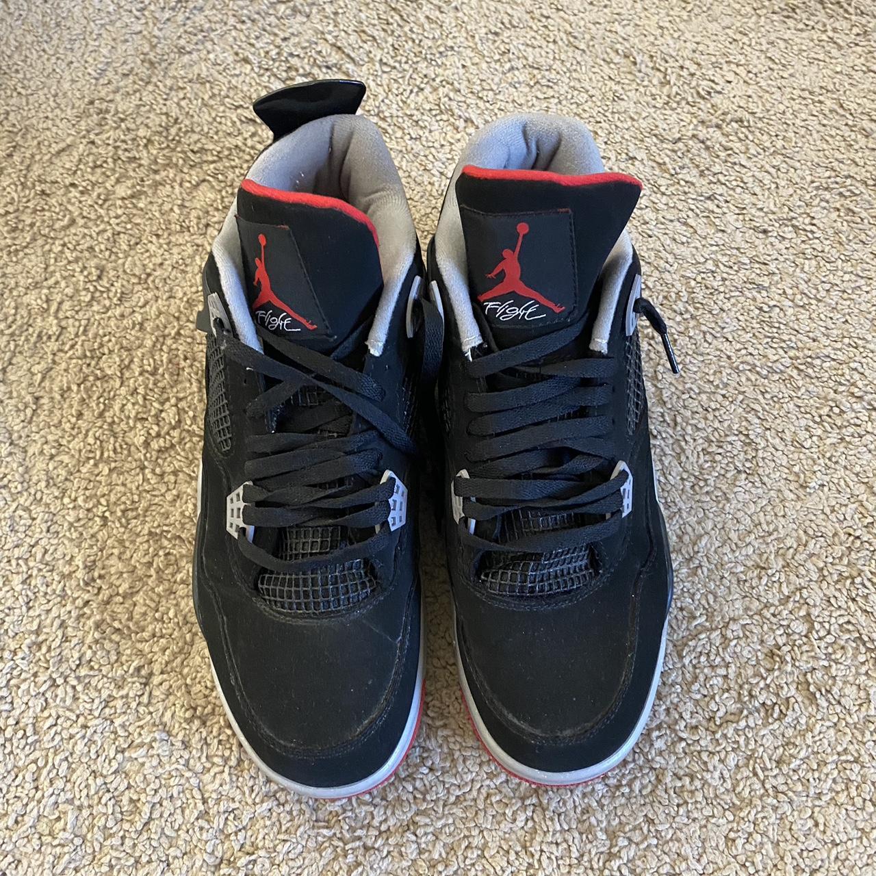 Jordan 4 Breads left back tag is off size... - Depop