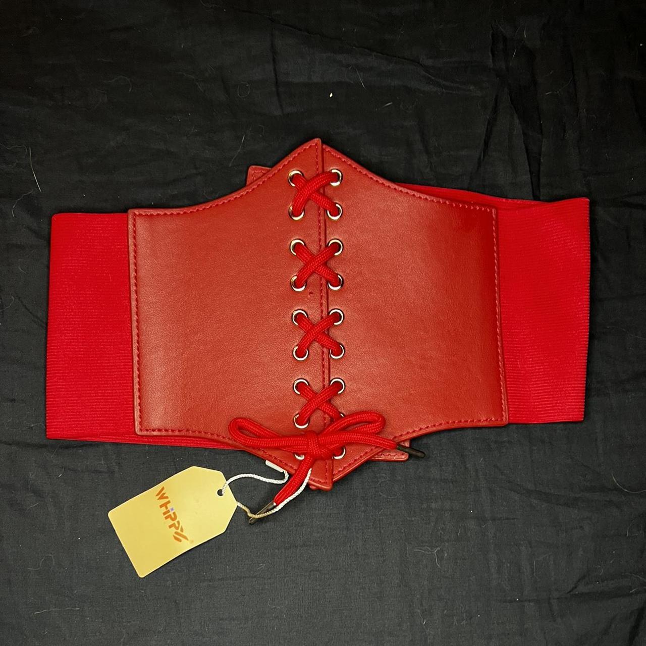 Brand New Red Waist Belt Nothing wrong, just didn’t... - Depop