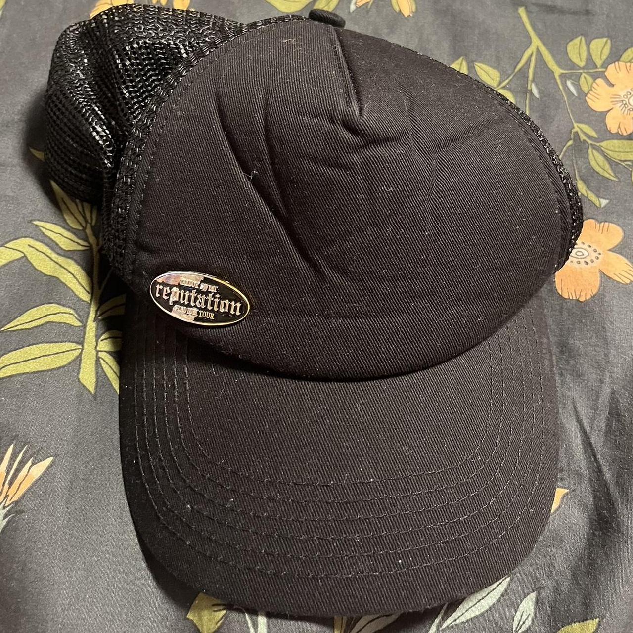 taylor swift reputation hat, slightly damaged metal... - Depop
