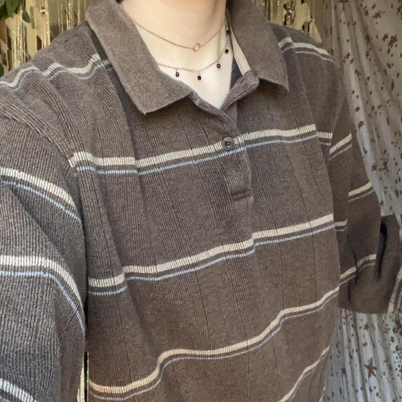 super cozy brown button up