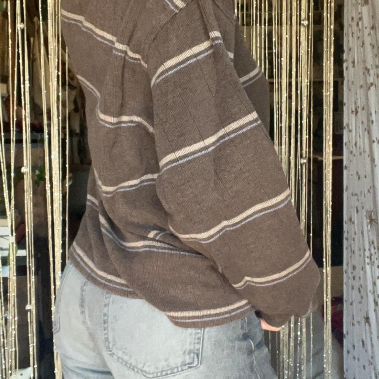 super cozy brown button up