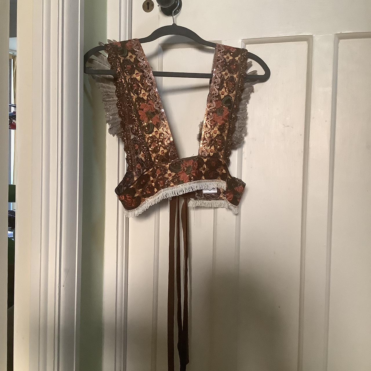 Real feather sequinned harness. Real bird wings (no... - Depop