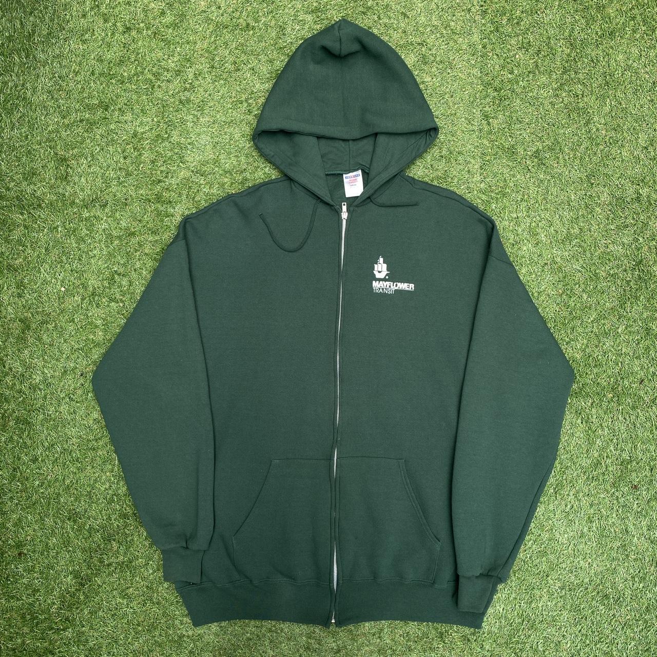 Jerzees USA Mayflower Transit Hoodie Size ->... - Depop