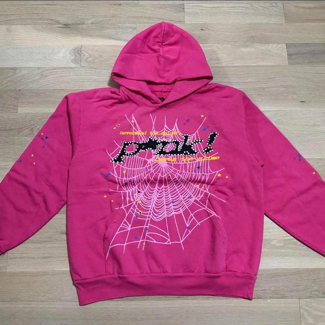 Pink Sp5der Hoodie Medium Receipt Generator is... | Depop