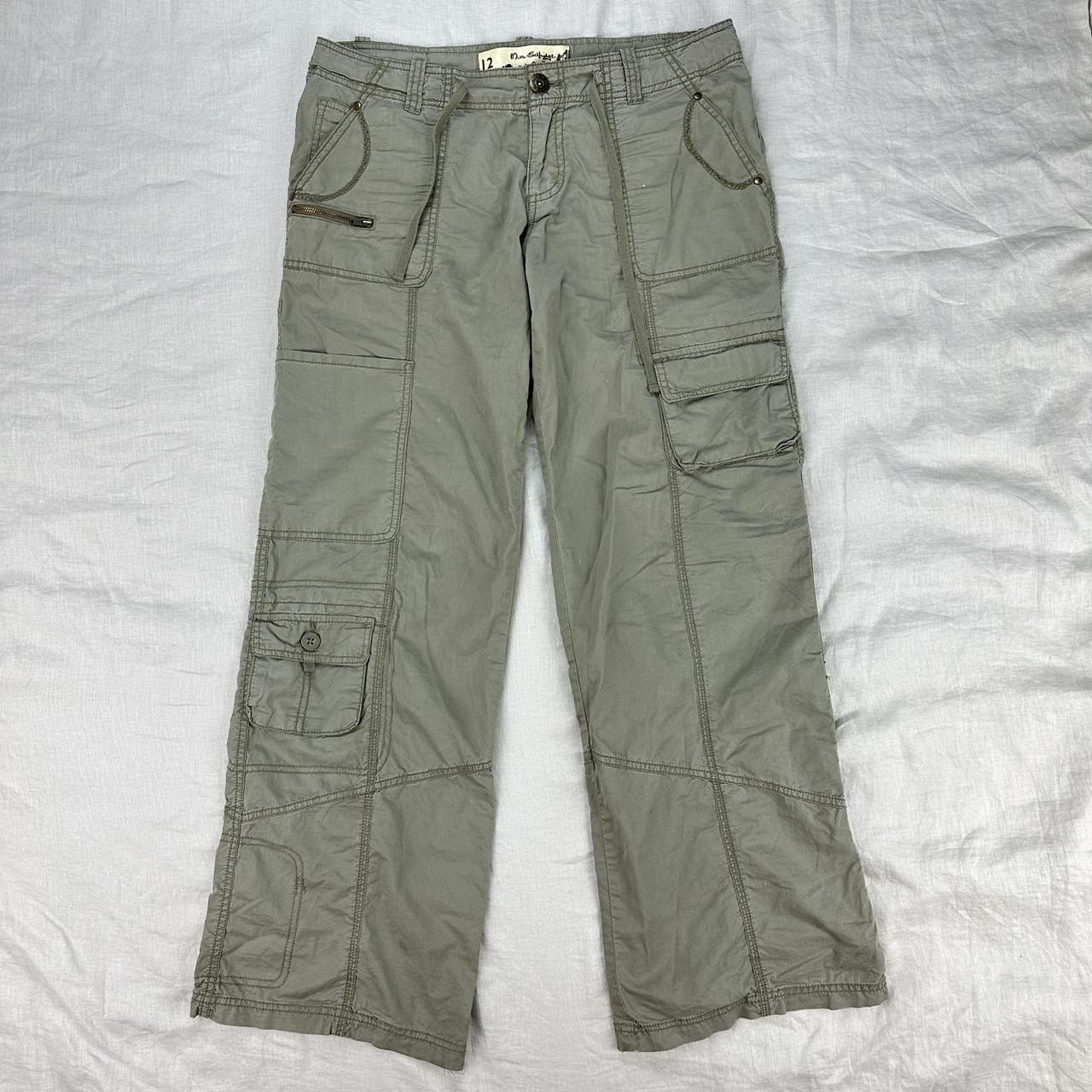 Vintage Y2k Miss Selfridge Low Rise Khaki Green Depop