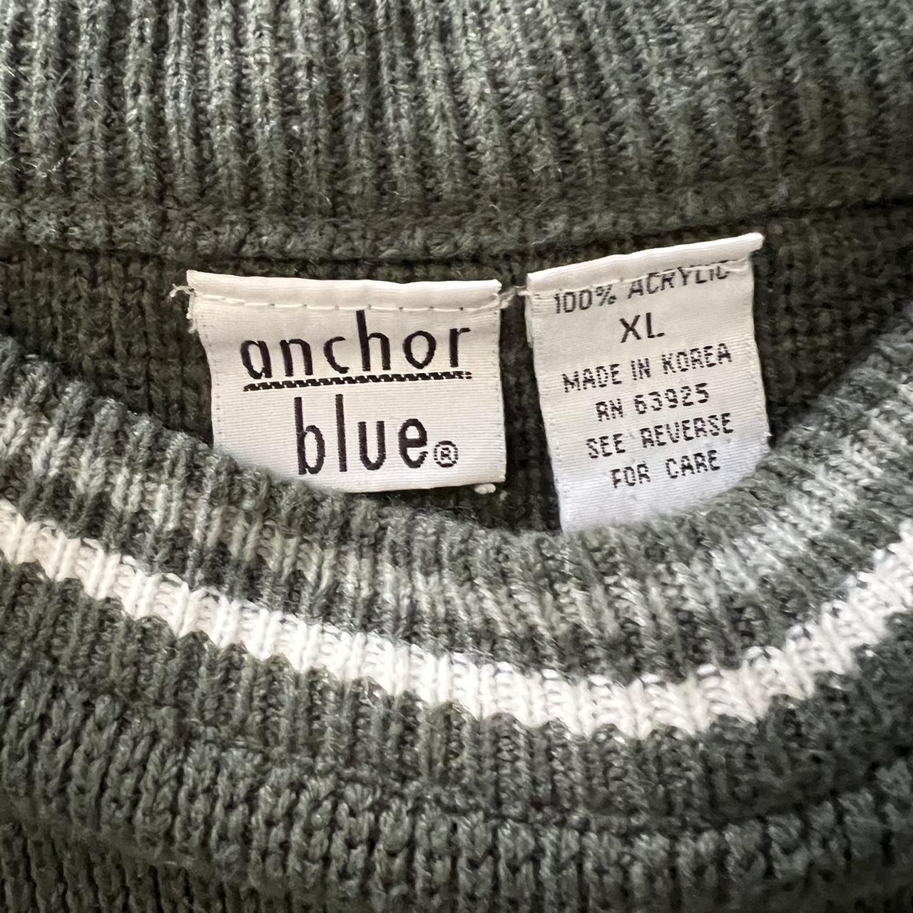 Anchor blue long sleeve Size: XL #Y2k #cyber . - Depop