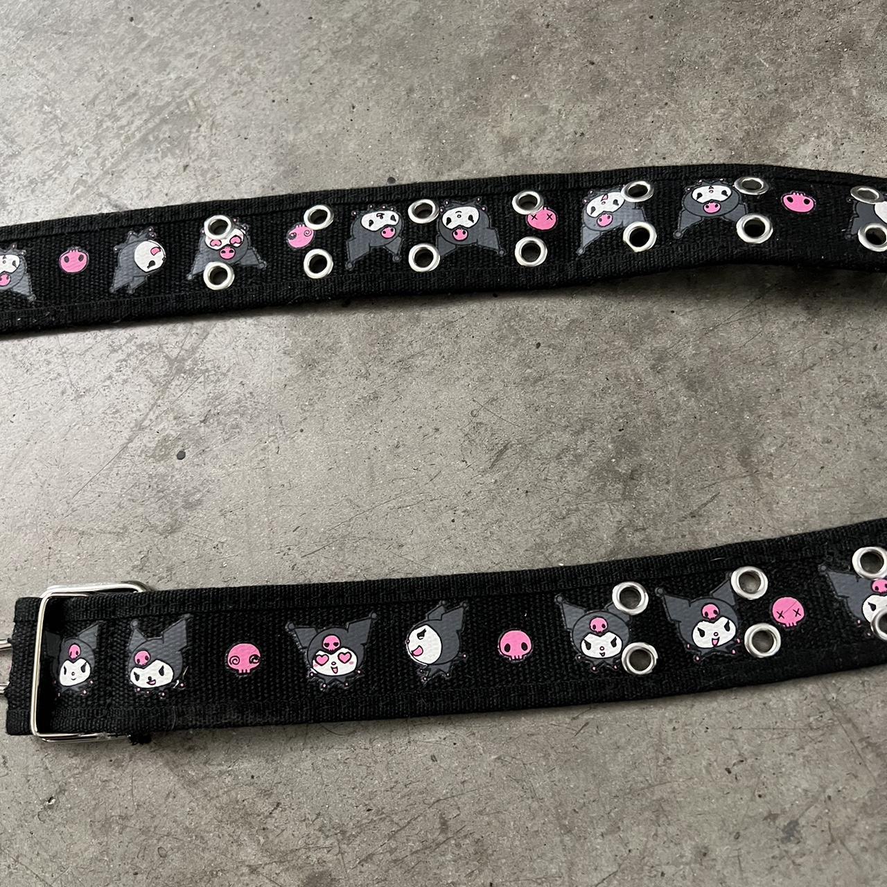 Kuromi belt Size: everyone #y2k #cyber #kuromi - Depop
