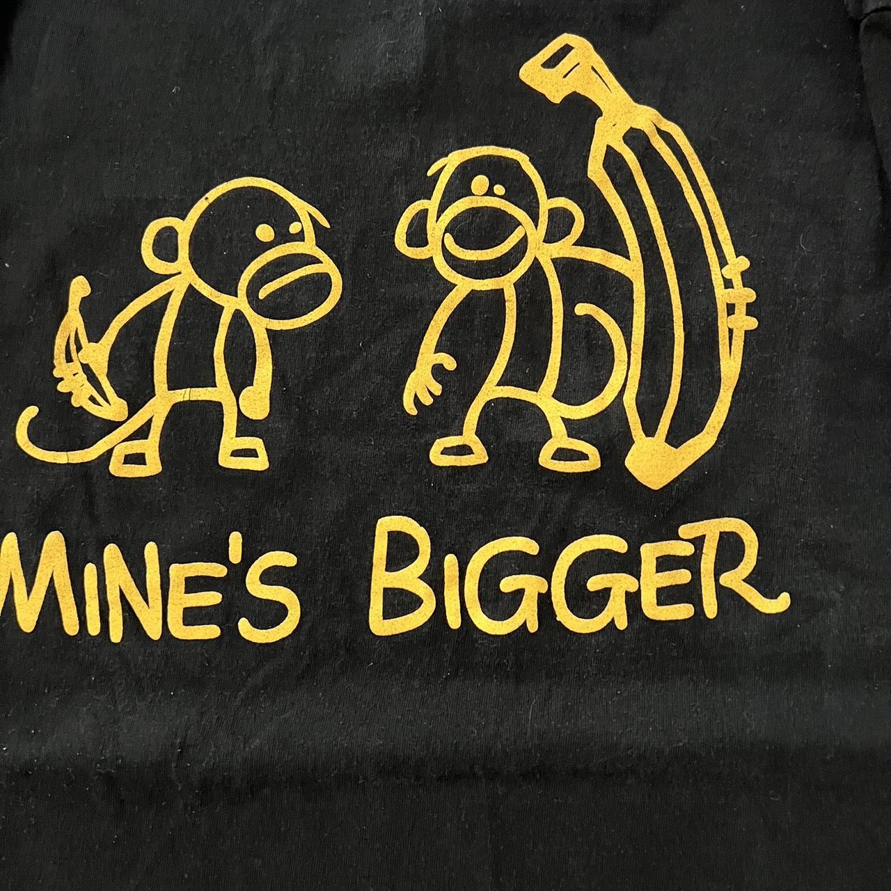 90’s Mines bigger monkey comedic tee Size: XL... - Depop