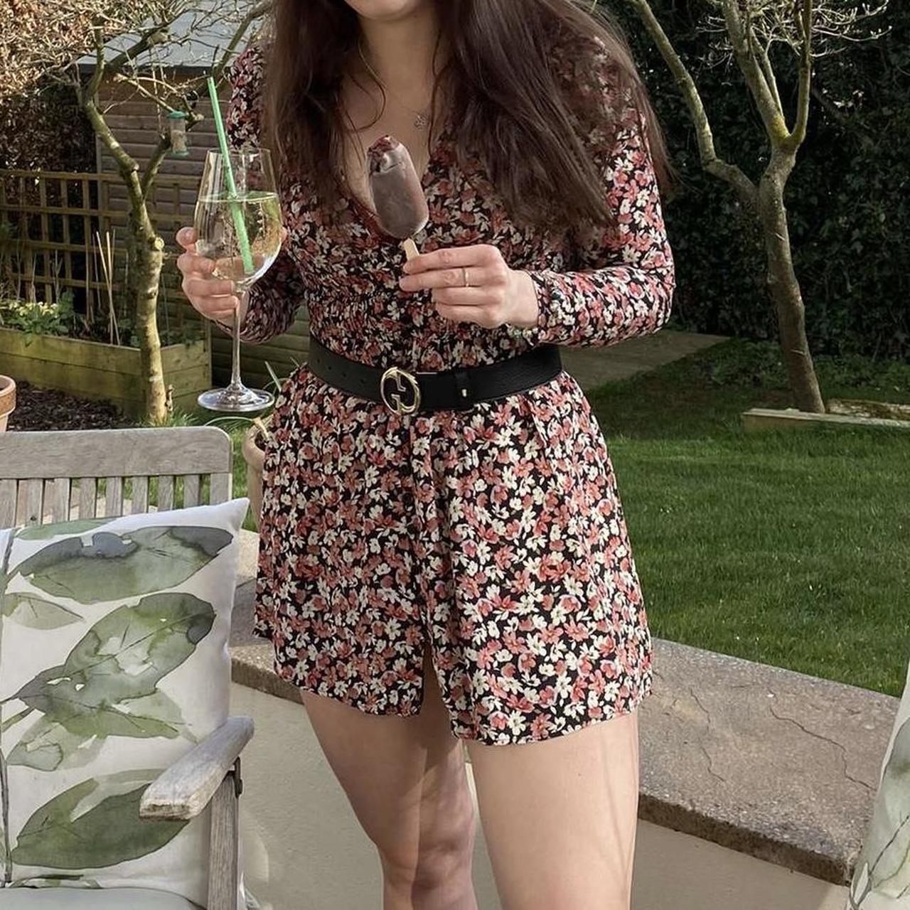 Zara floral button up summer dress. Super cute for... - Depop