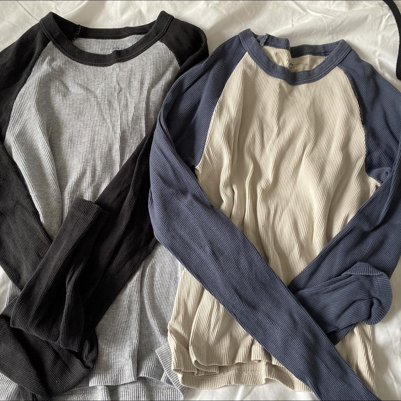 longsleeve bella top (bundle of two) brandy melville... - Depop