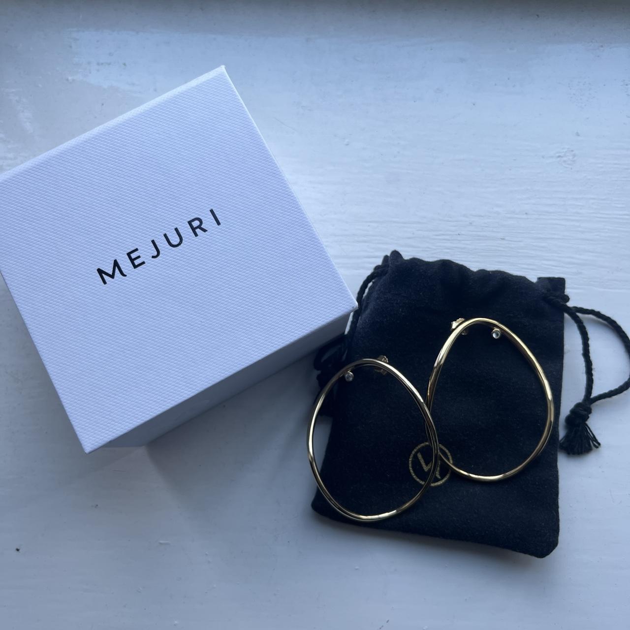 Mejuri ‘Figure Oversized Hoops’ never worn! Brand... - Depop