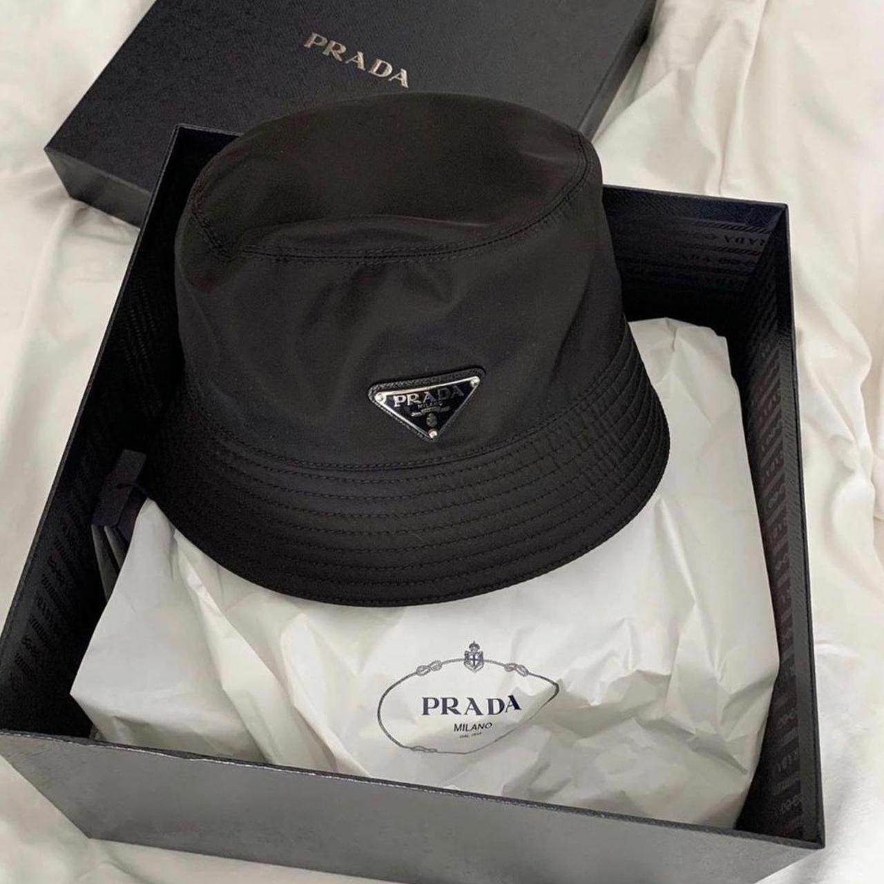 Prada Women's Black Hat | Depop