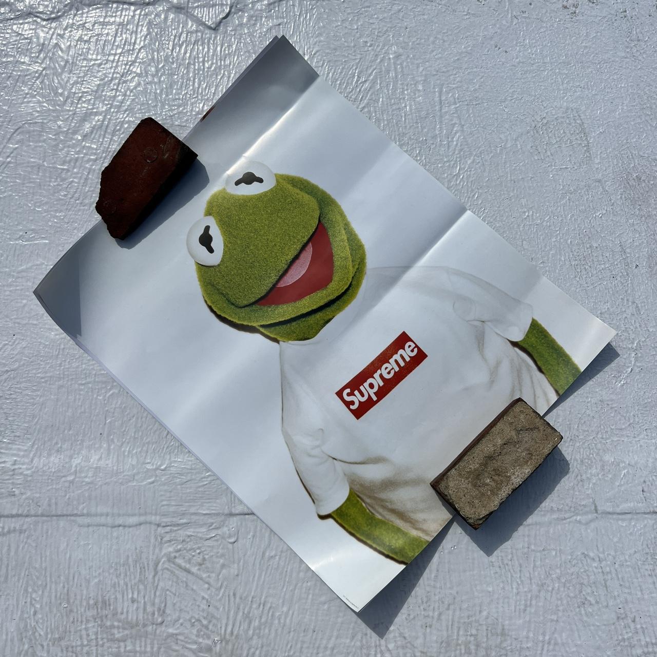 Supreme Kermit Poster My dog laid on the box these... - Depop