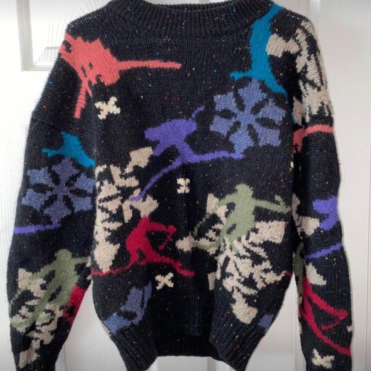 Boston Traders Vintage Sweater ALL PURE WOOL Size:... - Depop