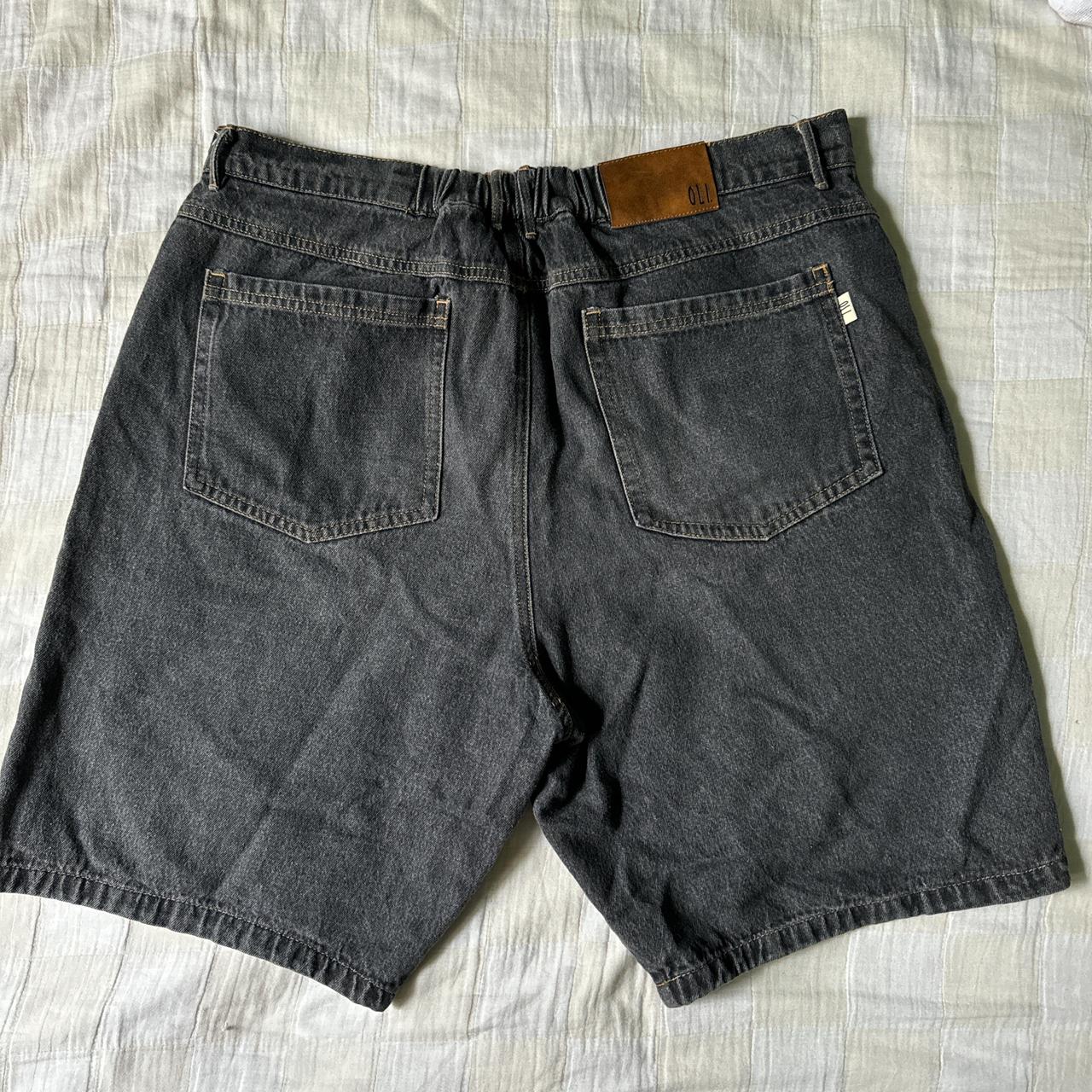 Oli clothing black wash denim jorts - Depop