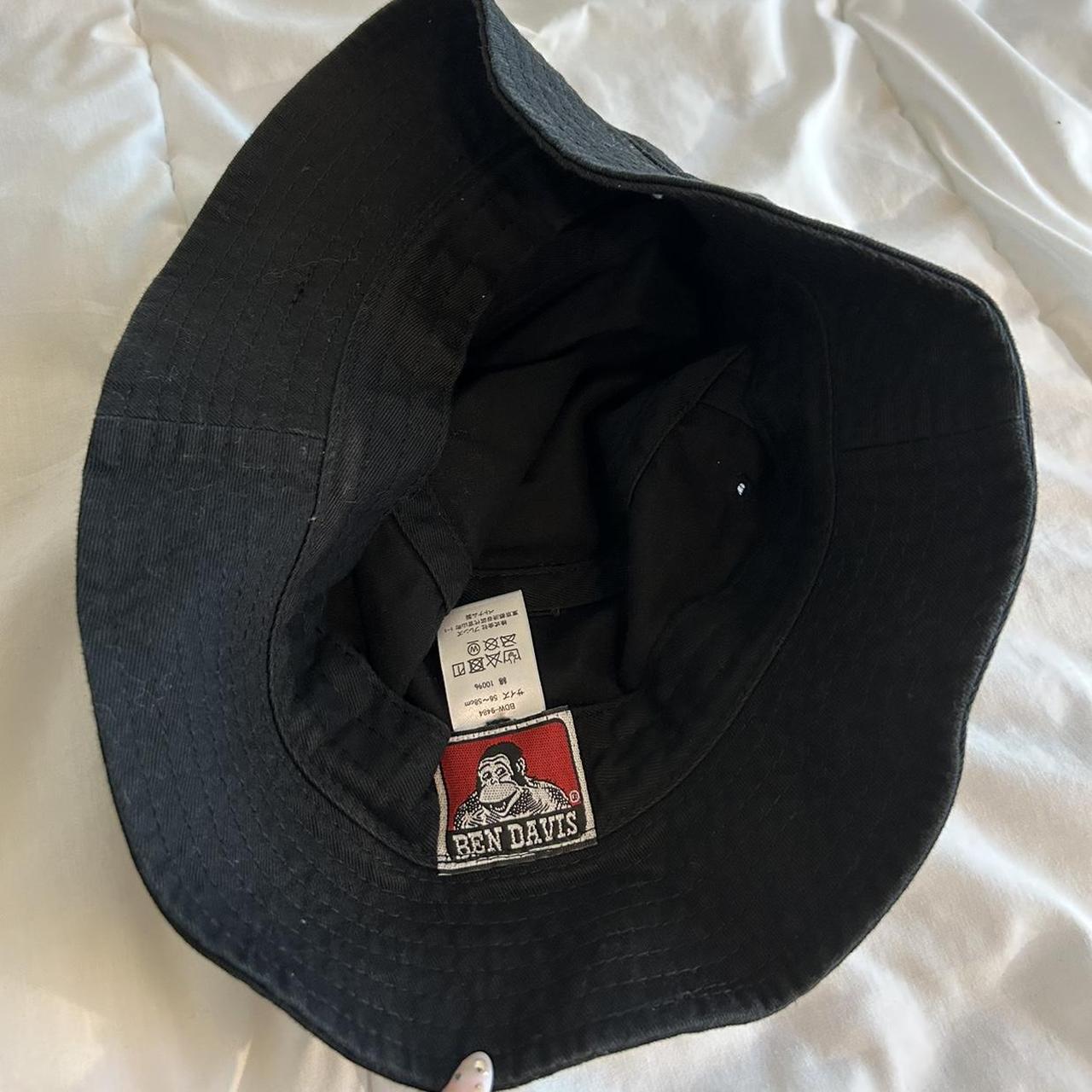 ben davis black bucket hat with drawstring about... - Depop