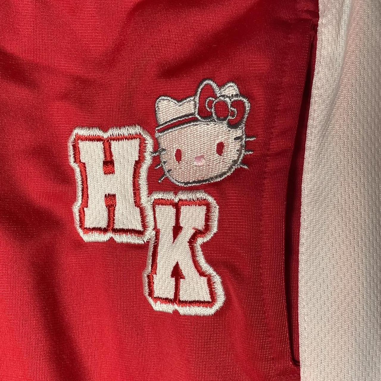 🏷️ hello kitty track pants 🧾 juniors size 12/14,... - Depop