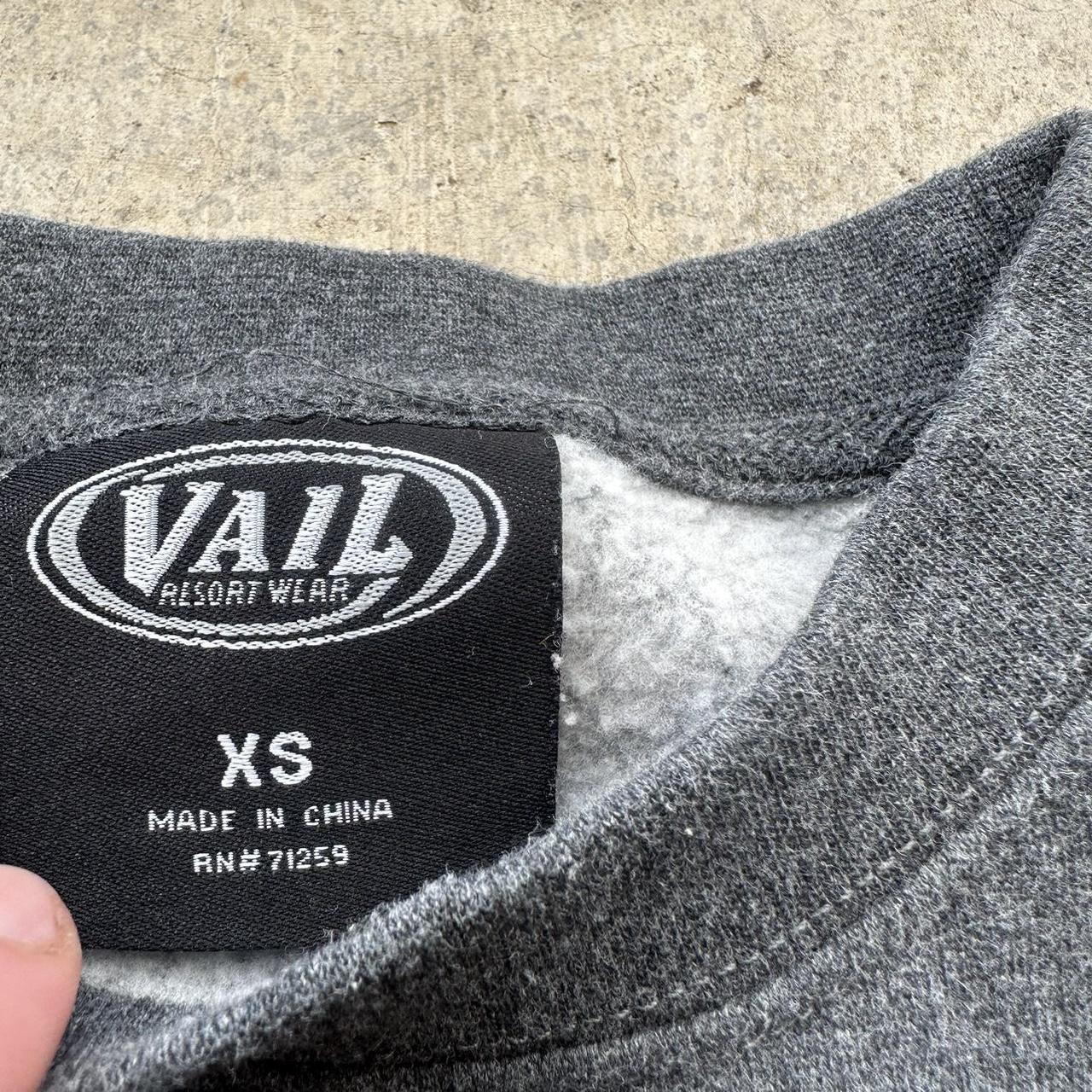 Grey and red Vail Colorado crewneck sweatshirt Size XS | Depop