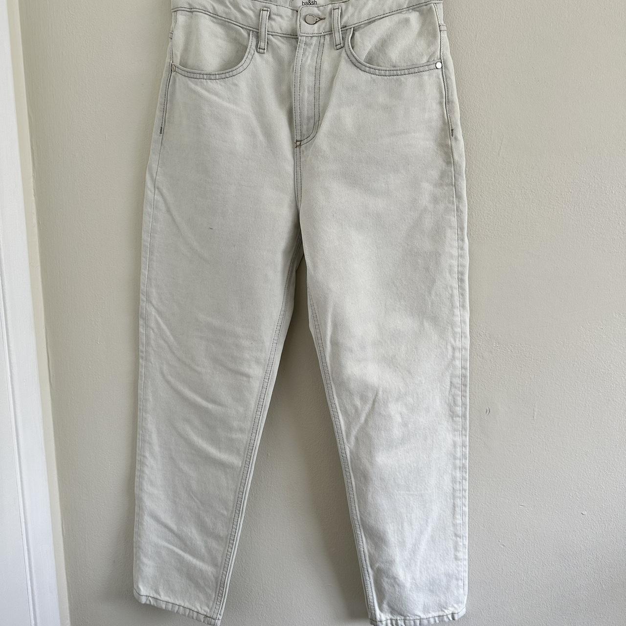 ba&sh white washed jean pants. Size 1. Originally... - Depop