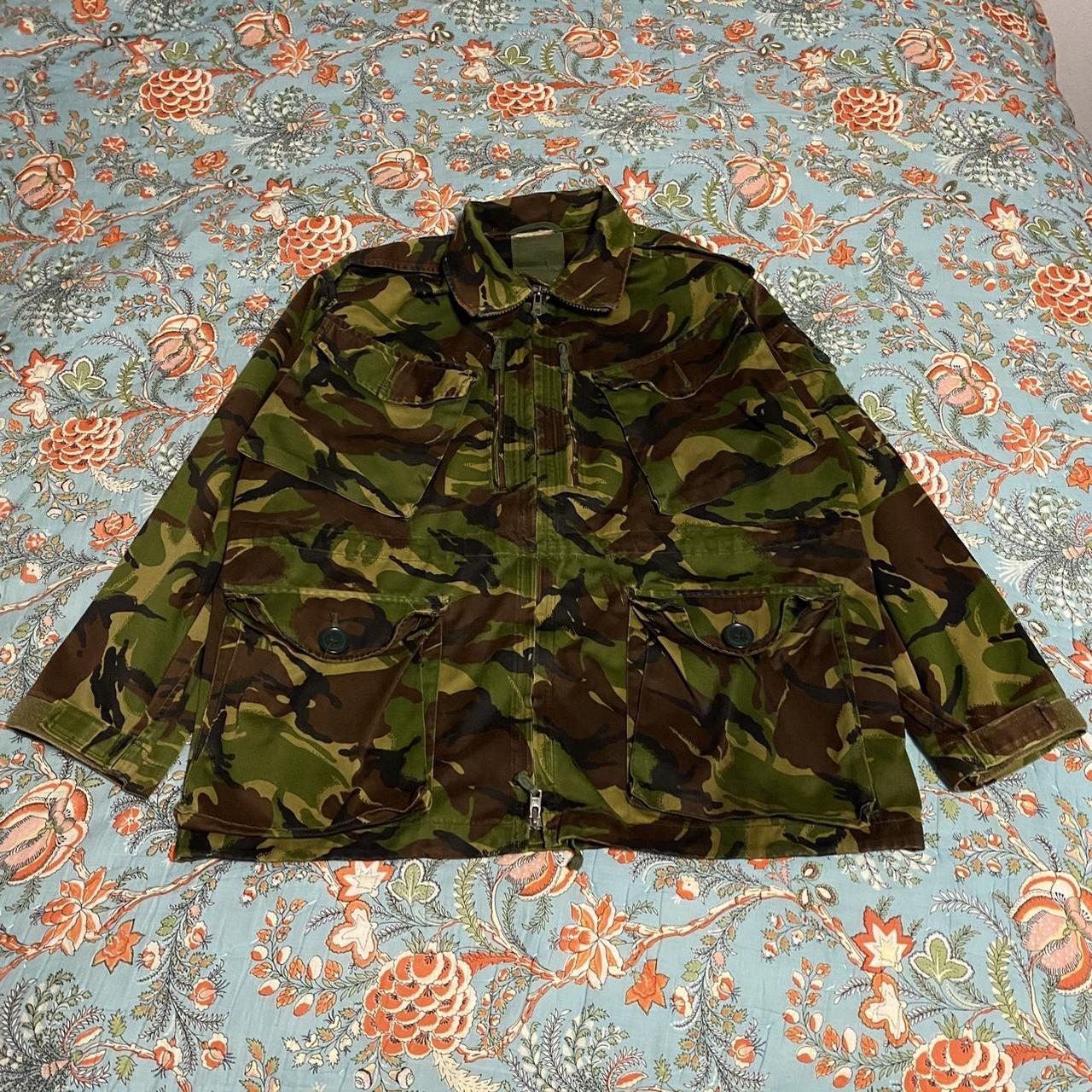 British DPM Woodland Camo Combat Smock 170/104 fits... - Depop