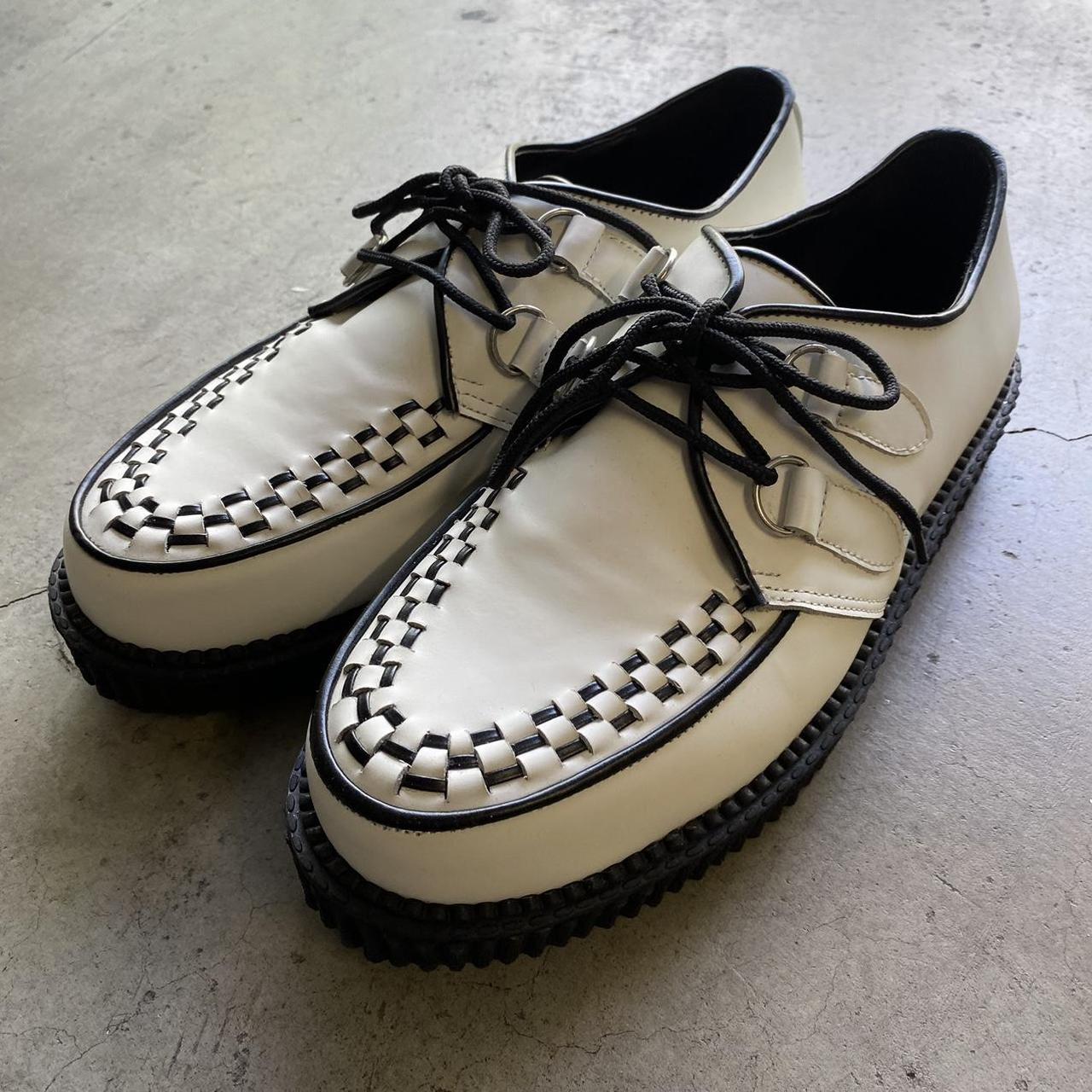 Demonia V Creeper 602 white leather sole brand new... - Depop