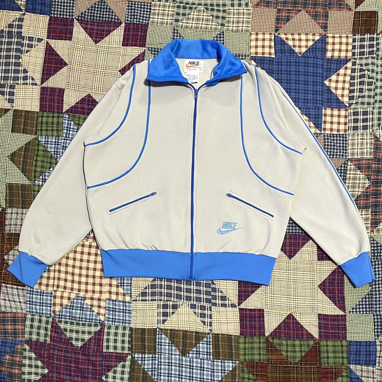 Nike sportswear vintage track zip-up jacket... | Depop