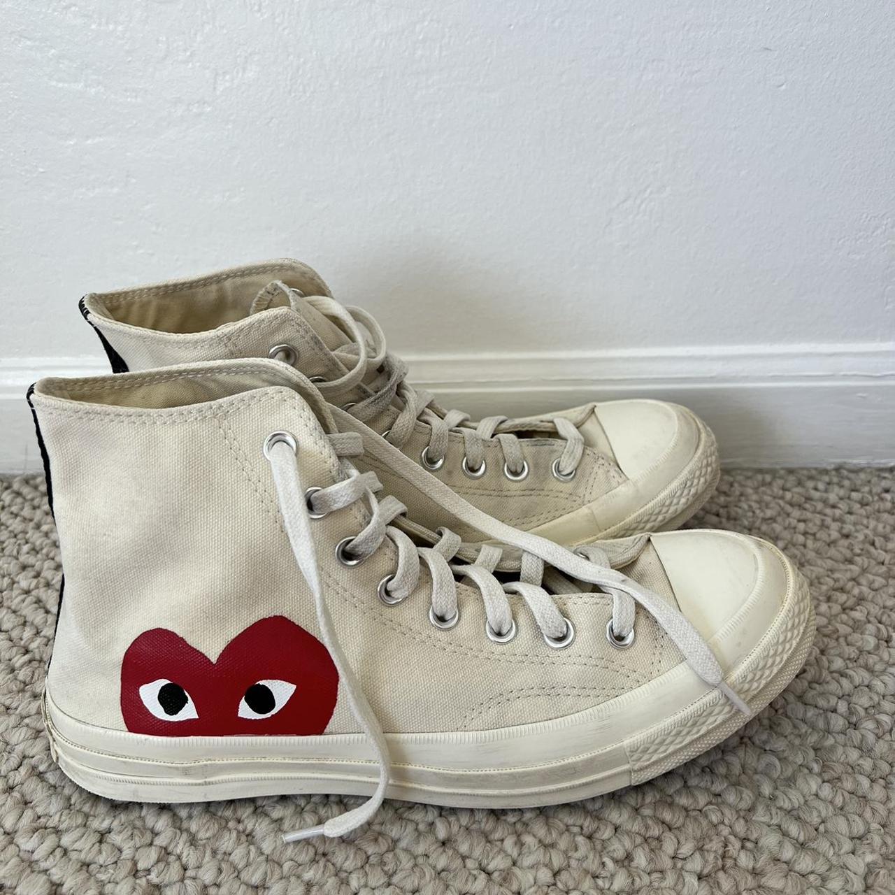 Converse Chuck Taylor Hidden Heart High Top... - Depop