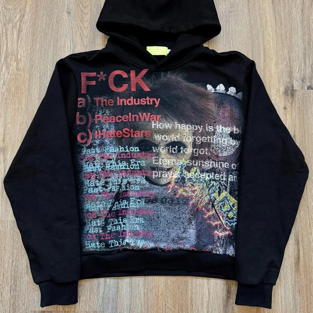 Peaceinwar industry hoodie brand new will ship when... | Depop