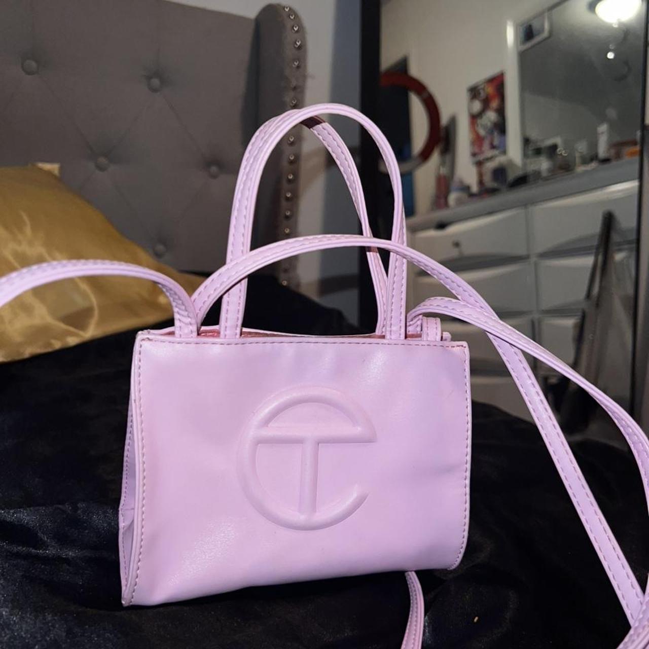 Bubblegum Pink telfar bag Small Inside has makeup... - Depop