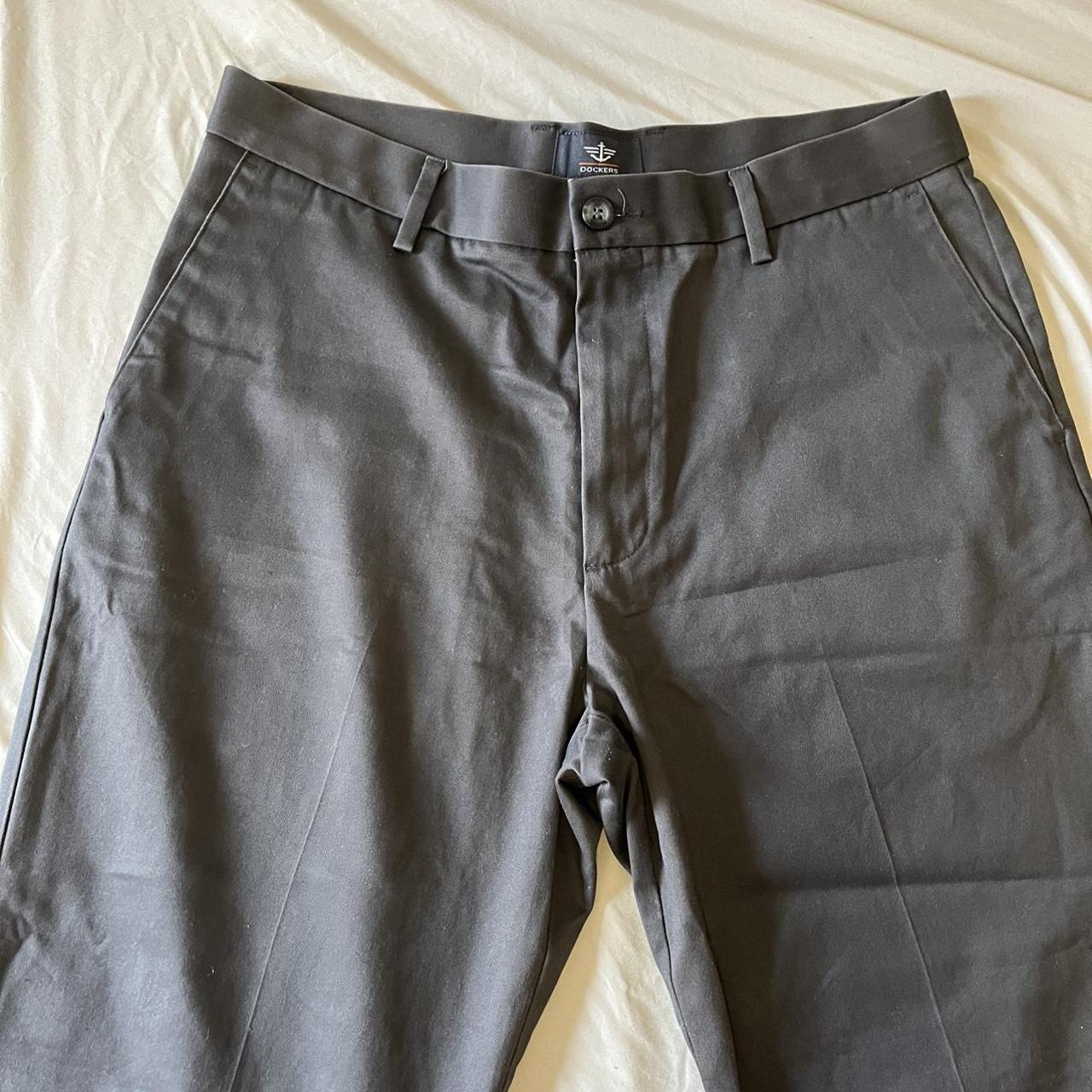 Dark grey dockers. Relaxed fit/ straight leg. Only... - Depop