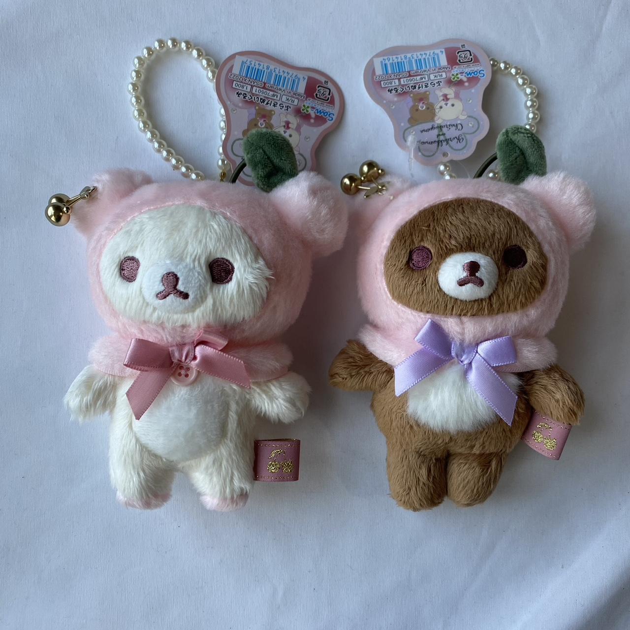 Cherry korilakkuma and chairoikoguma Keychains... - Depop