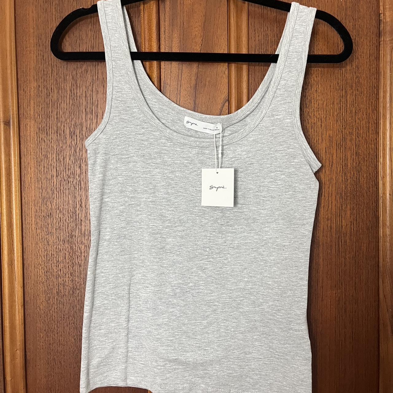 SUPRE GREY TANK TOP size: S brand: Supre price:... - Depop