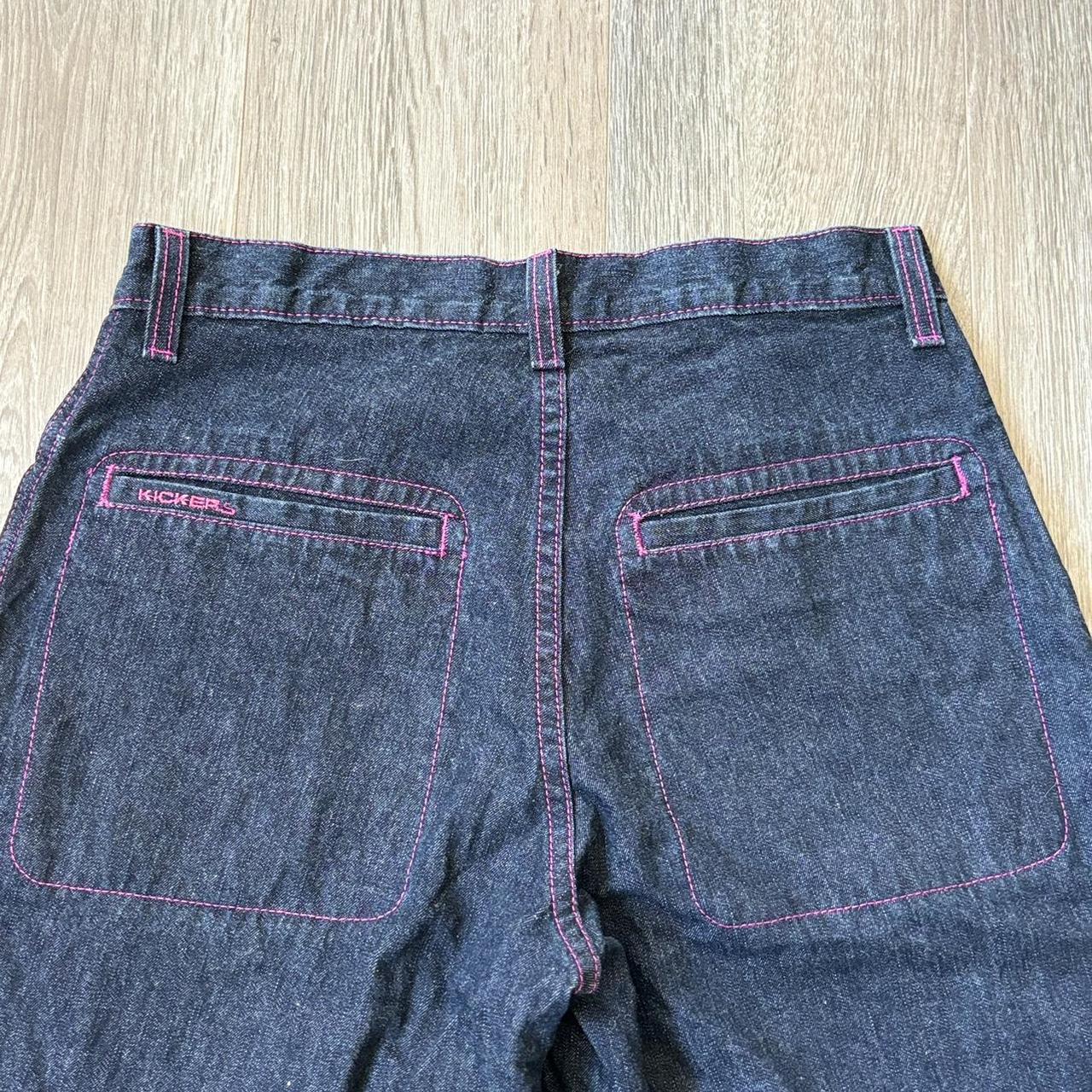 Vintage Kickers Pinkstitch navy jeans🌸 Perfect... - Depop