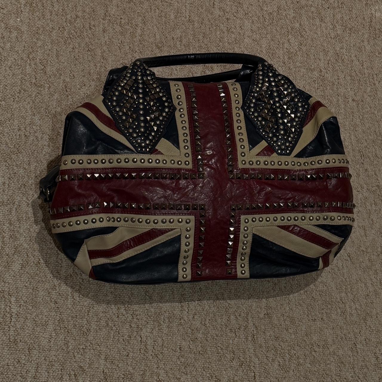 River Island Union Jack Real Leather handbag limited... | Depop
