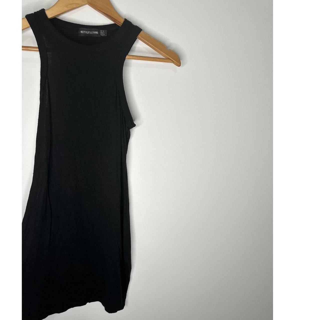 Pretty Little Thing basic bodycon black mini dress,... - Depop