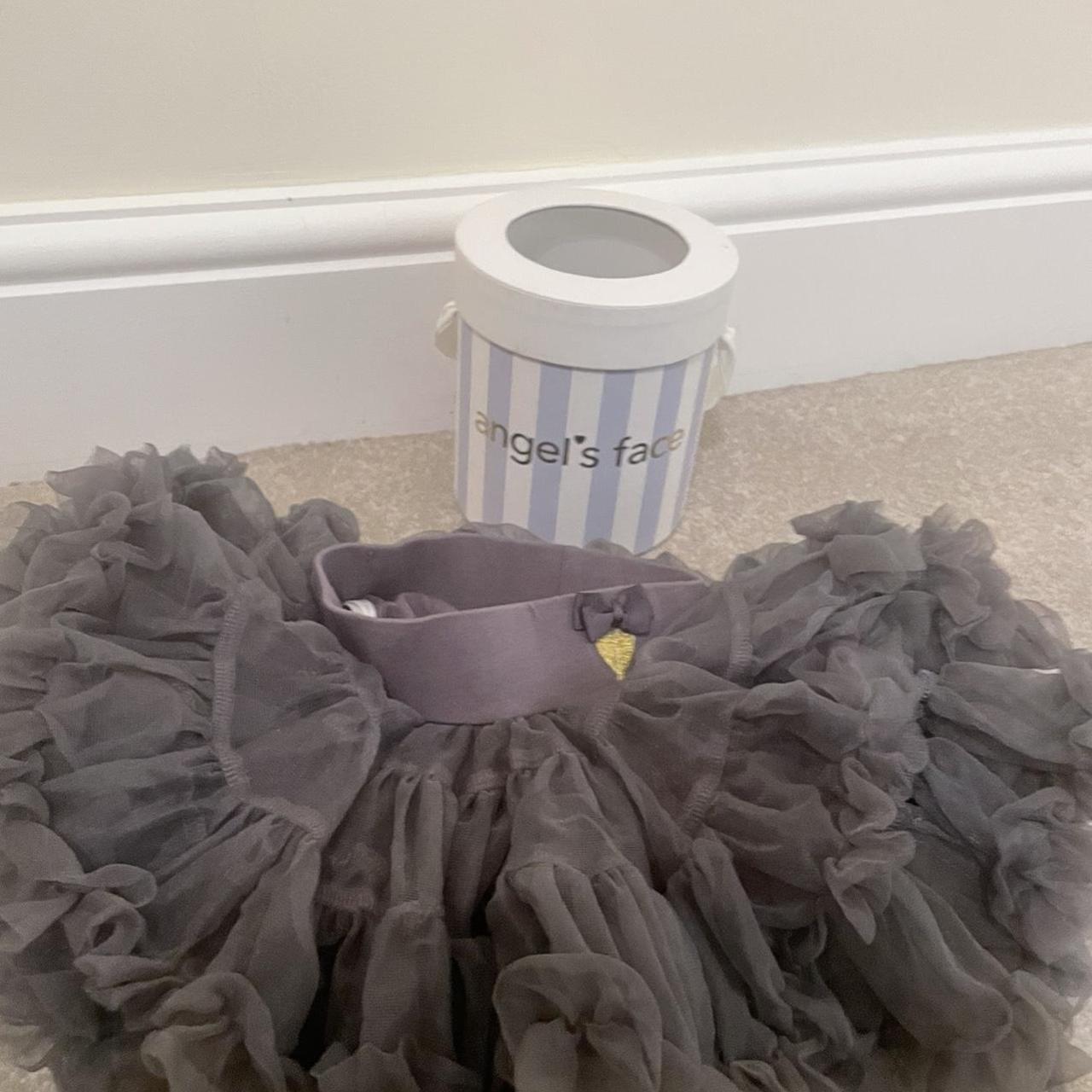 Angels face tutu grey skirt 0-1 Worn once Comes... - Depop