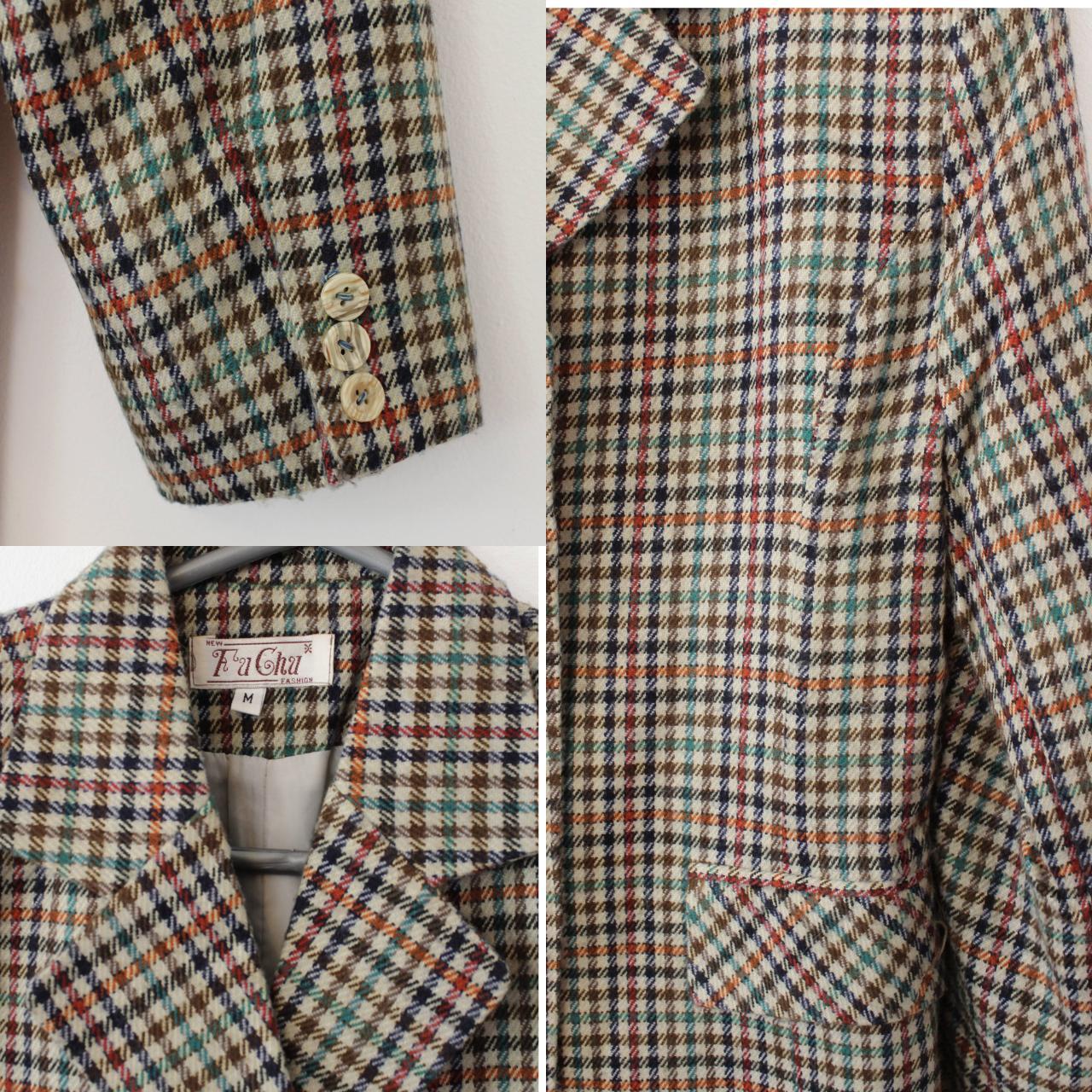Vintage Women Tweed Blazer This 90's vintage tweed... - Depop