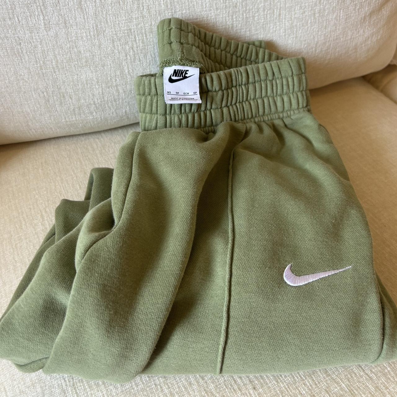 Nike Olive Green Sweat Set - Both xs - 1st & 2nd... | Depop
