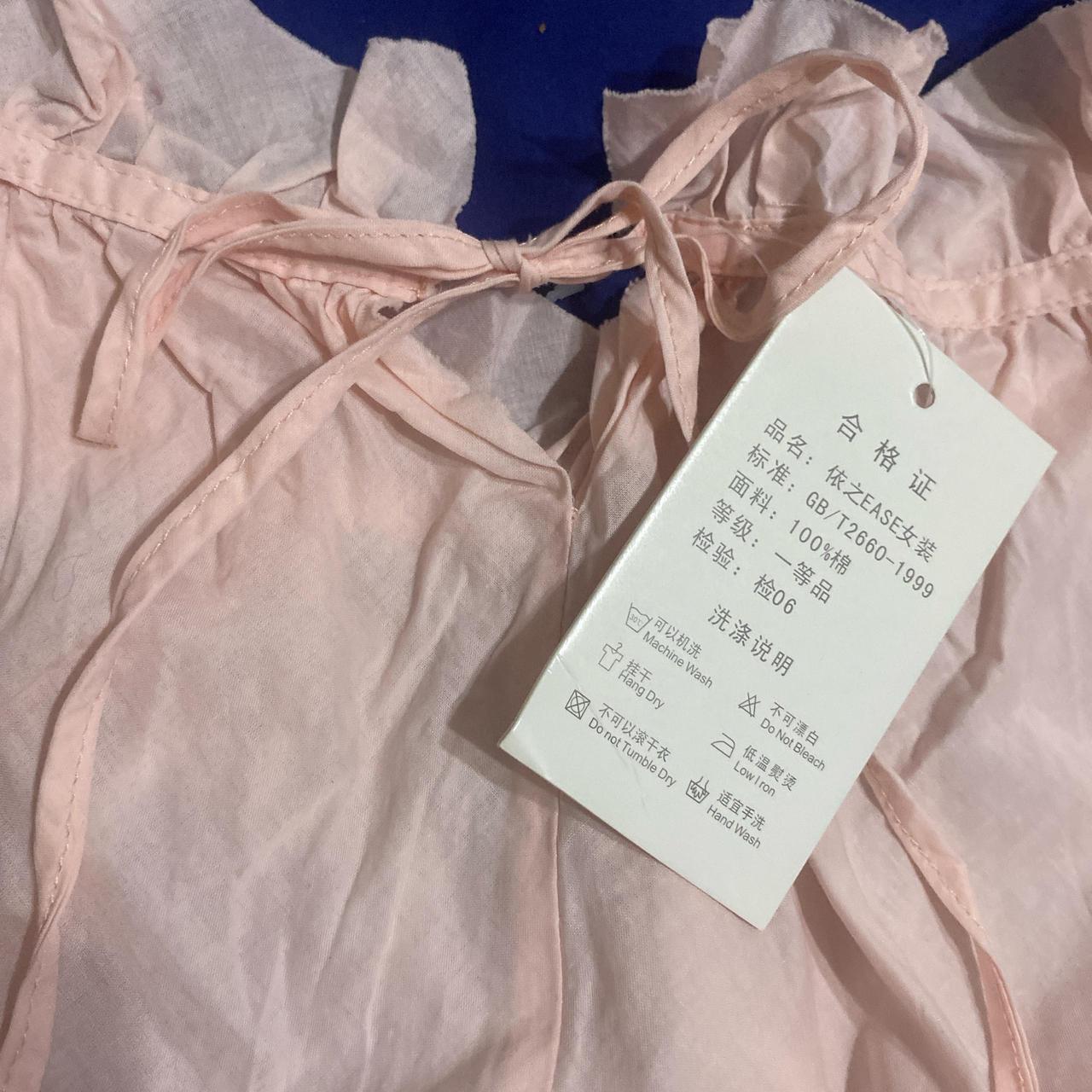 Pink Shojo Girl Blouse NWT Baby Pink Coquette Top... - Depop