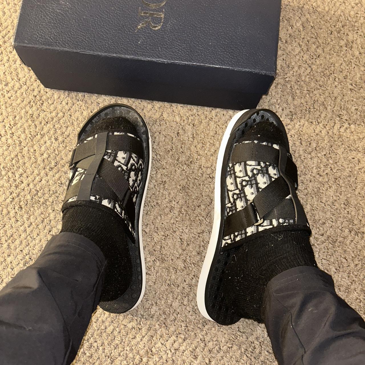 Dior sliders size 9 come with a box and dust bag,... | Depop