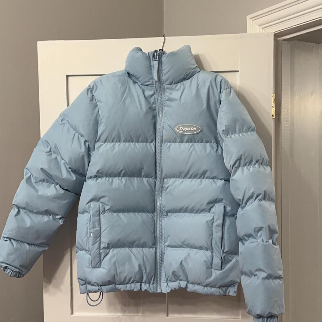 Trapstar coat in sky blue. Comes with a detachable... - Depop