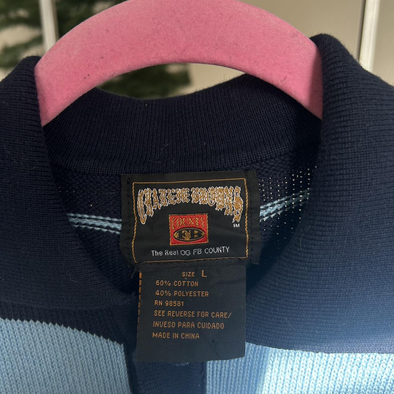 Blue FB county Men’s OG Charlie Brown polo shirt - Depop