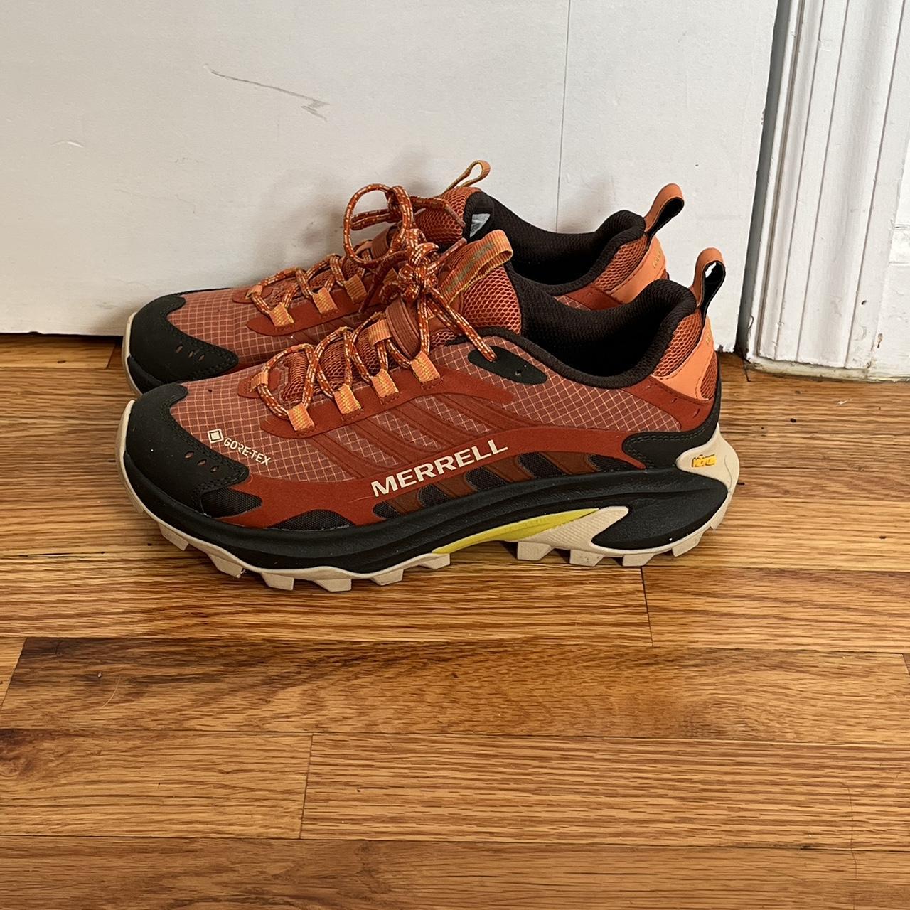 goretex merrell hiking sneaker worn once size men’s... - Depop