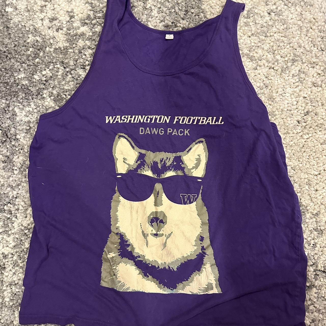 University of Washington uw football tank top... - Depop