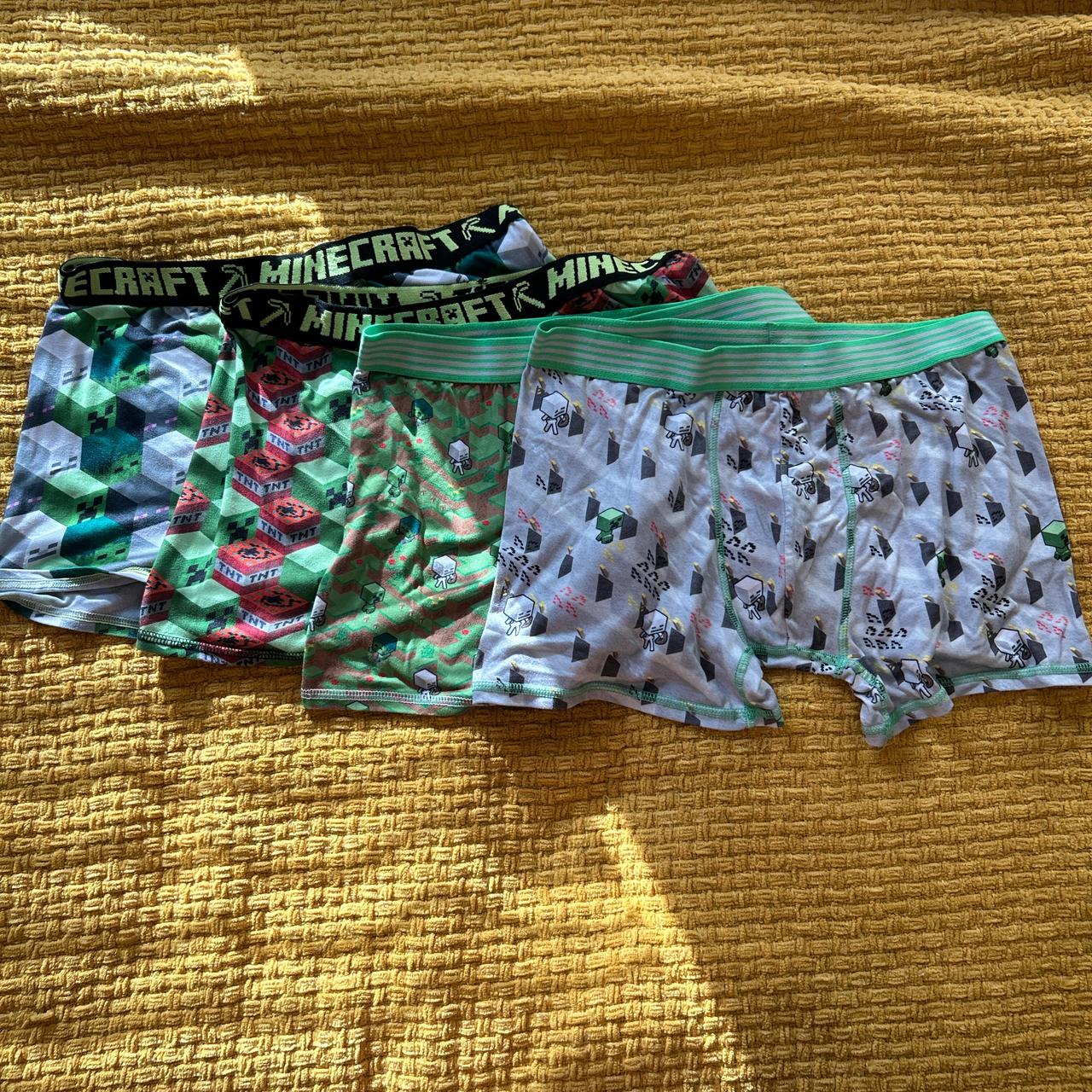 4 pack minecraft boxers XL (14/16) - Depop