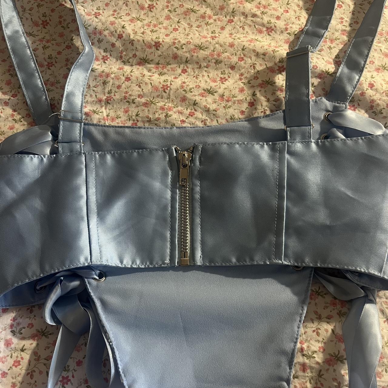 gothic royalty cross corset 🤍 super cute for... - Depop