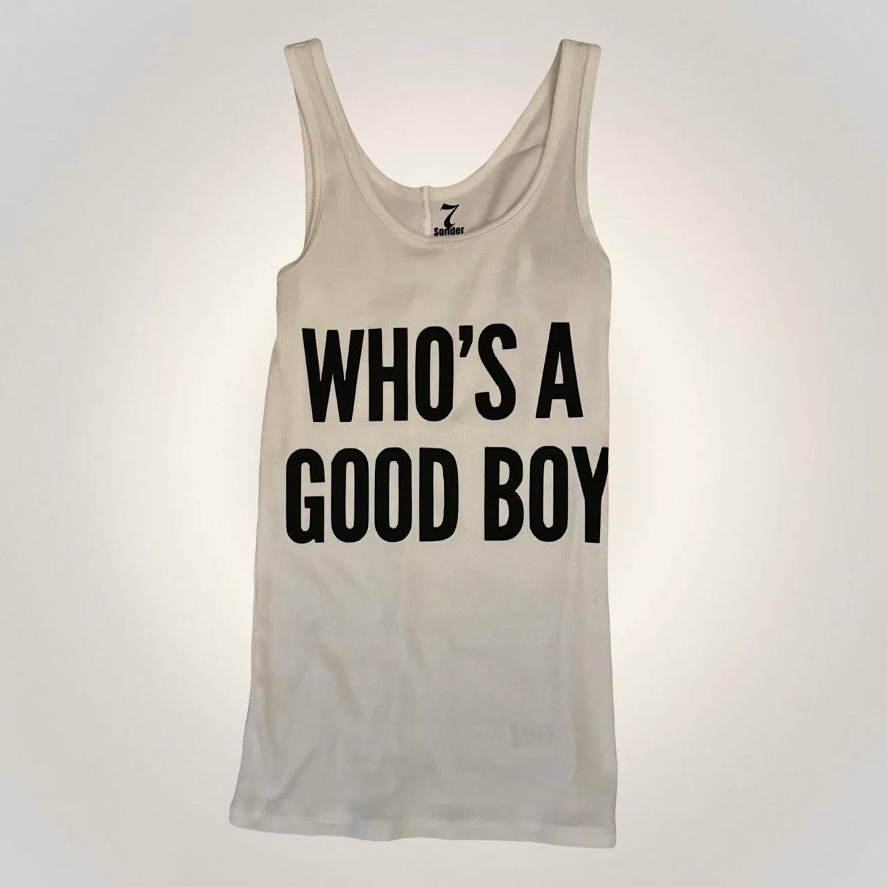 Handmade Quote white beater tank top ★ {top... - Depop